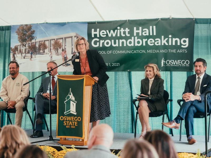 Groundbreaking marks the ceremonial start of Hewitt Hall renovation ...