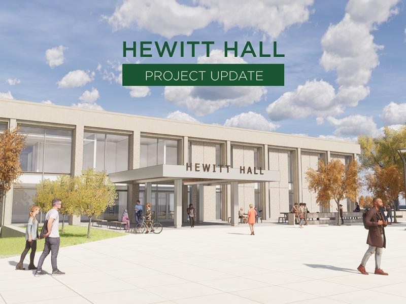 Video showcases considerable progress on Hewitt Hall renovations | SUNY ...
