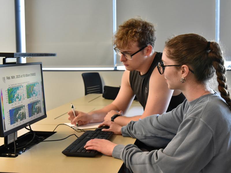Meteorology students research radar use for better weather forecasting ...