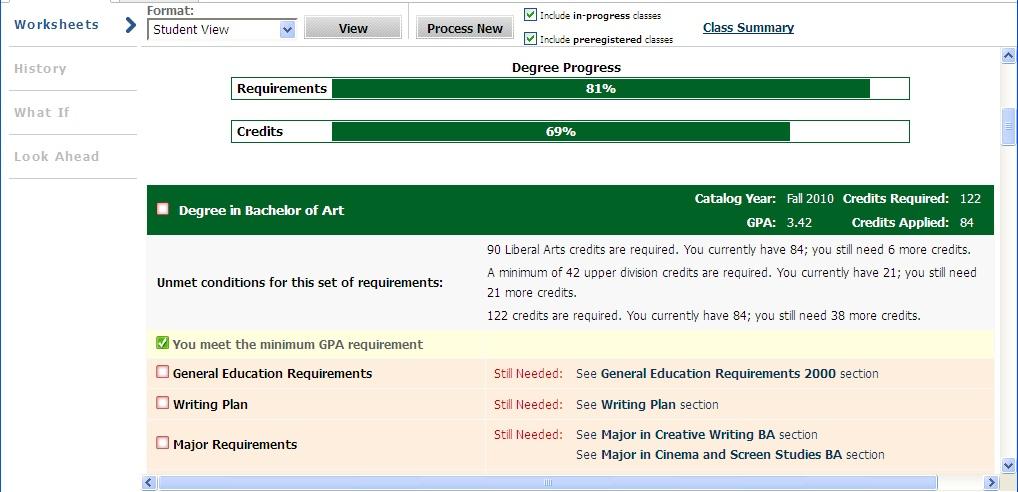 Degree Works | Registrar